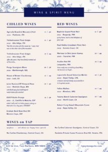 Menu | www.thetipsymosquito.com