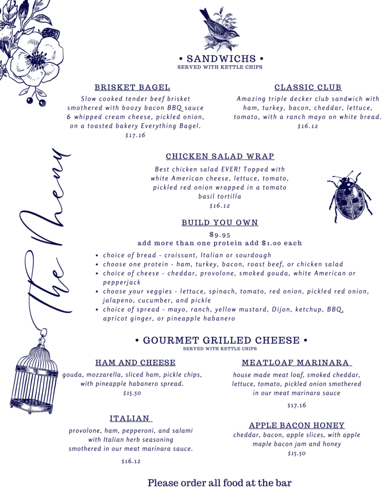 Menu | www.thetipsymosquito.com